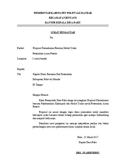Contoh Surat Permohonan Modal Usaha 54 Koleksi Gambar