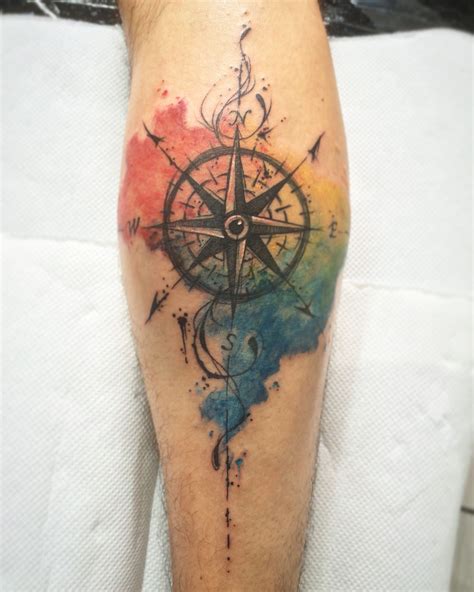 Rosas Dos Ventos Bussola Watercolor Tattoo Art By Dn Alves Daniel R