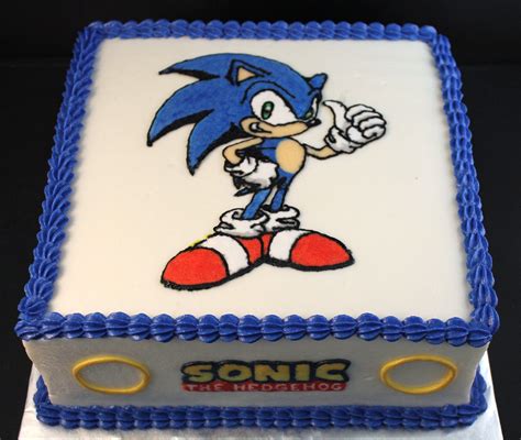Sonic Cake All Buttercream Sonic Birthday Parties Sonic Birthday