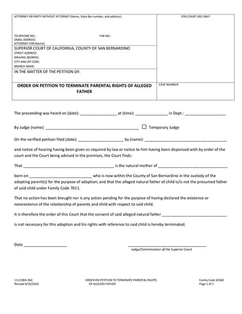 Fill Free Fillable Superior Court Of California PDF Forms