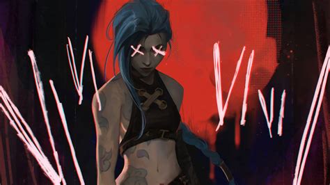 Arcane Jinx Netflix Series Lol Art K Hd Wallpaper Rare Gallery