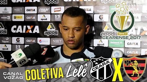 Cearense 17 Coletiva Lelê Pós jogo Ceará SC 2 X 0 Guarani EC J
