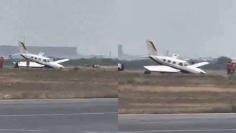 Avioneta sufre accidente en Aeropuerto del Norte Telediario México