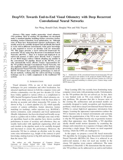 deepvo towards end to end visual odometry with deep recurrent convolutional neural networks