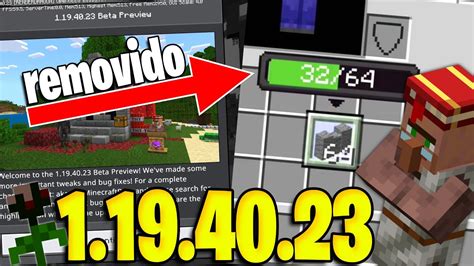 MINECRAFT PE 1 19 40 23 Nova Interface Paridades e Correções