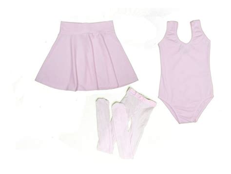 Conjunto Balé Collant Regata Saia Cós Meia Infantil Parcelamento sem