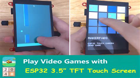 Play Video Games On ESP32 TFT Touch Screen Makerfabs