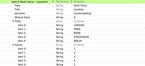 How To Use Multi Value Title And Value From Settings Bundle Microeducate