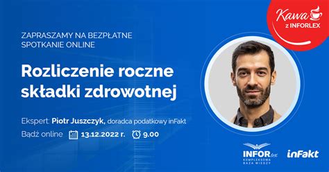 Rozliczenie roczne składki zdrowotnej bezpłatne szkolenie Infor pl