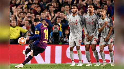 Barcelona Vs Liverpool Messi Y Su GOLAZO De Tiro Libre Visto Desde