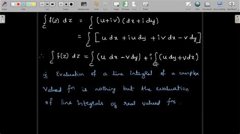 complex line integral youtube