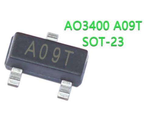 MOSFET AO3400 A09T 30V 5 7A SOT 23 N Channel SMD Transistor Επισκευές