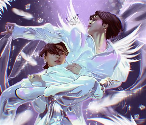 Damlaᴮᴱ on Twitter Pure Art JUNGKOOK JIMIN BTS btsfanart