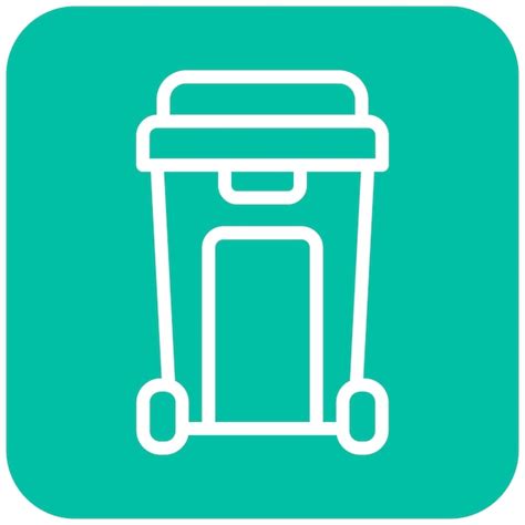 Ilustra O Do Desenho Do Cone Do Vector Da Lixeira De Reciclagem