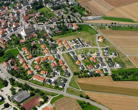 Herbertingen Aus Der Vogelperspektive Baustelle Mischbebauung Eines