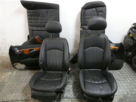 FOTEL FOTELE KANAPA BOCZKI MERCEDES W211 LIFT SKÓRA KOMPLET