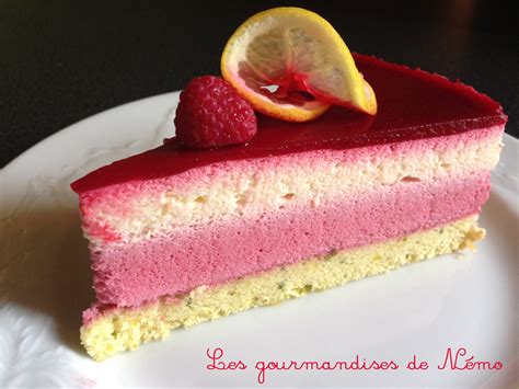 Entremet framboise citron Les Gourmandises de Némo
