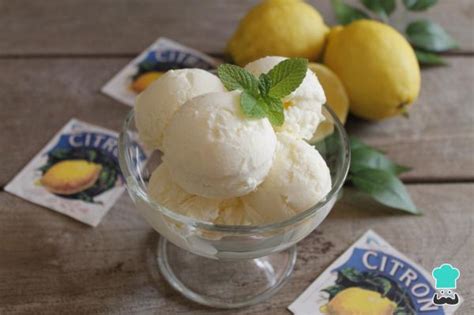Helado de limón casero y cremoso Receta con 3 ingredientes