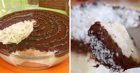 Receita de Prestígio gelado na travessa