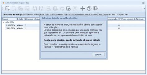 Nuevo cálculo del subsidio al empleo Portal de Clientes Siigo Aspel