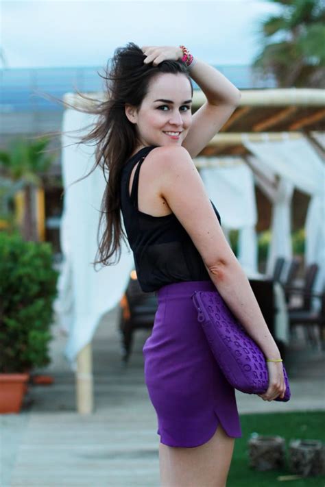 Total Imagen Falda Morada Outfit Abzlocal Mx