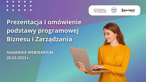 Biznes i zarządzanie prezentacja i omówienie podstawy programowej