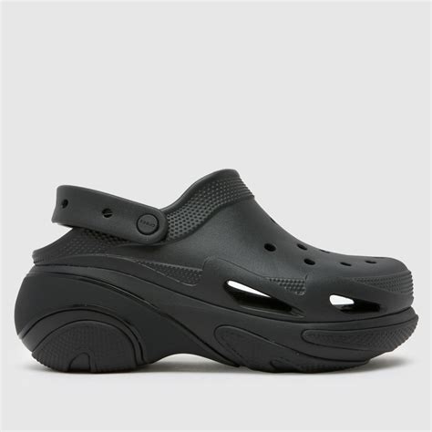 Crocs Bubble Crush Clog Sandals In Black ShoeFreak