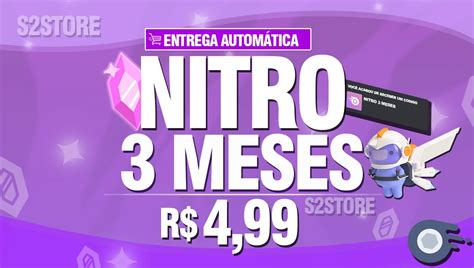 Discord Nitro Gaming Meses Impulsos R Assinaturas E