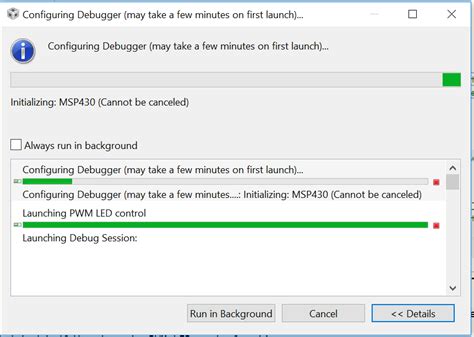 CCS MSP FET Code Composer Frozen When Debugging With FET Tool MSP