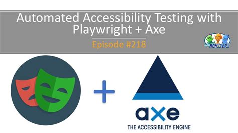 automated accessibility testing with playwright axe 218 youtube