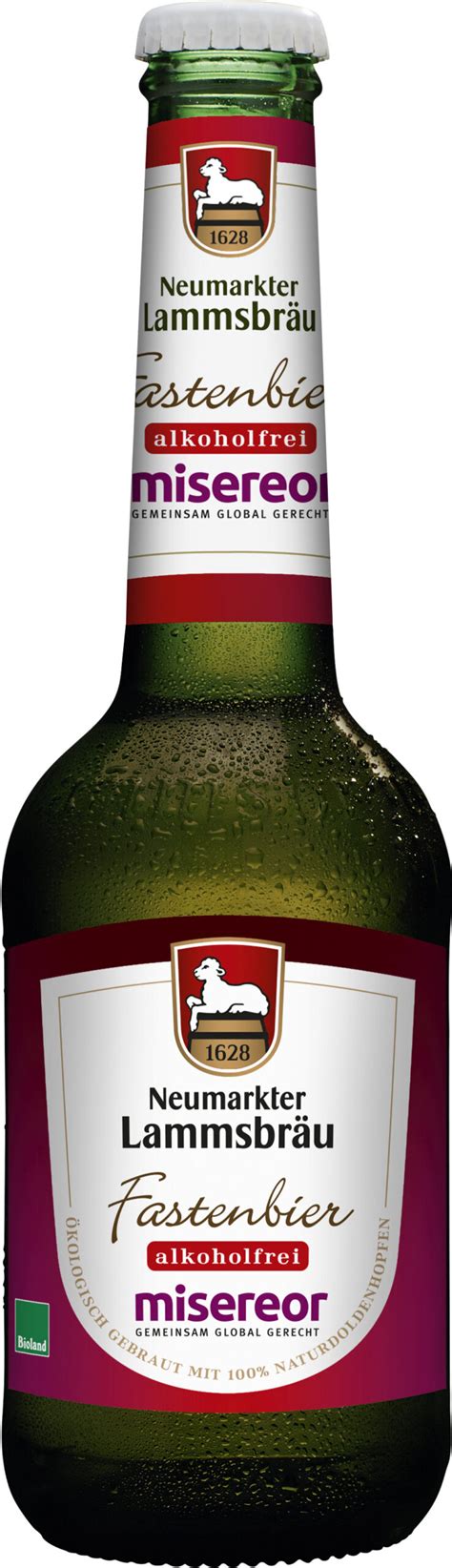 Neumarkter Lammsbräu Fastenbier alkoholfrei Bio 10 x 0 33l online kaufen