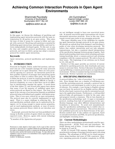 pdf achieving common interaction protocols in open agent environments
