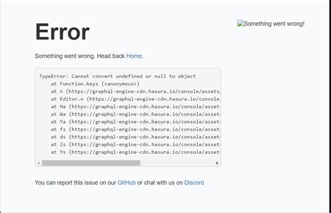 updated to v1 0 0 beta 9 get error in console · issue 3316 · hasura graphql engine · github