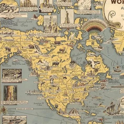 Mapamundi Maravillas Del Mundo Planisferio L Mina Mapoteca En