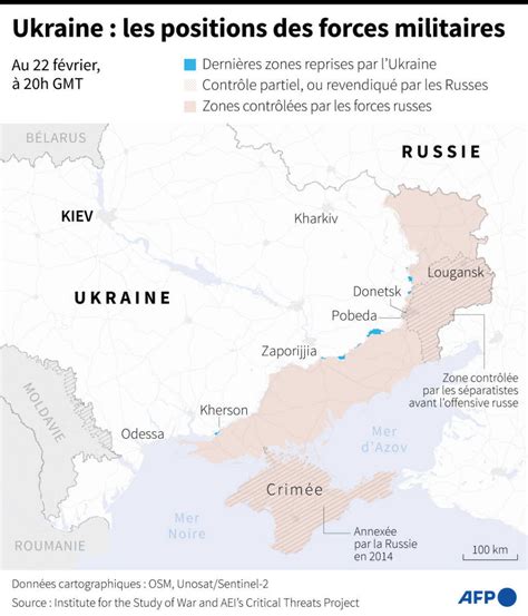 Guerre en Ukraine deux ans après lattaque russe six cartes pour