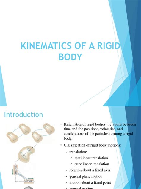 kinematics of rigid body pdf