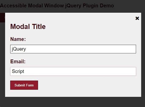 accessible responsive modal window with jquery and css3 free jquery plugins