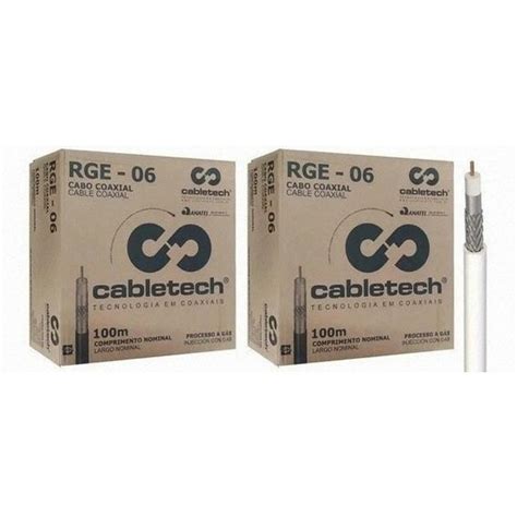Caixas De Cabo Coaxial Rg Cobreado C Malha Metros Pronta