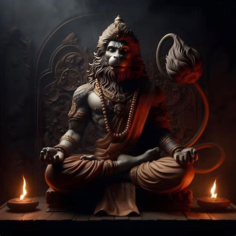 Premium Photo Lord Hanuman Hanuman Jayaniti Meditation