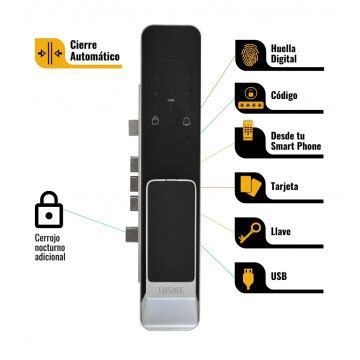 Cerradura Inteligente automática con 6 formas de apertura