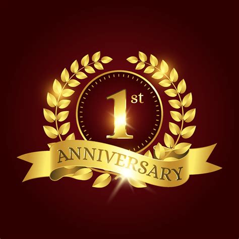 1st Anniversary Logo Design