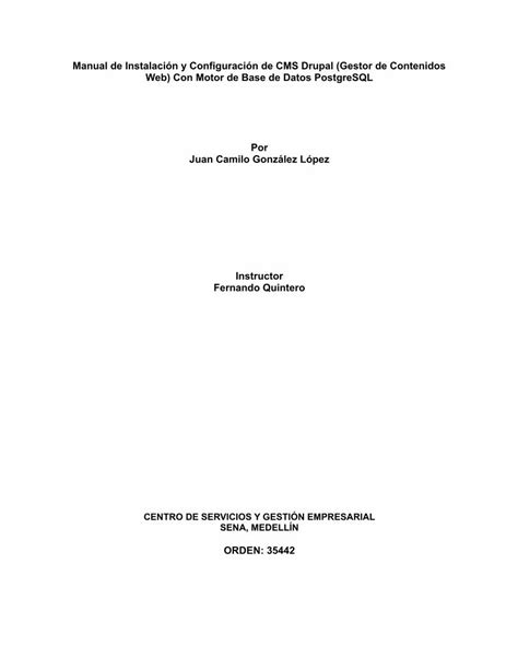 pdf manual de instalación y configuración de cms drupal postgresql dokumen tips