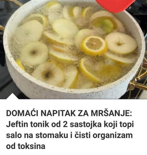 DOMAĆI NAPITAK ZA MRŠAVLJENJE Jeftin tonik od 2 sastojka koji topi