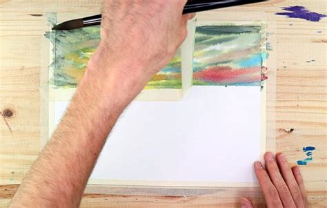 How To Paint A Watercolor Beach Seascape Painting Lesson