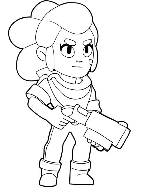 Coloriage Brawl Stars Surge télécharger et imprimer gratuit sur
