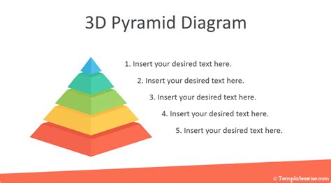 3D Pyramid Diagram For PowerPoint Templateswise