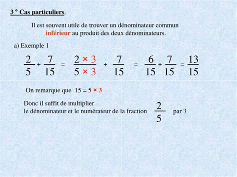 PPT OPERATIONS SUR LES NOMBRES EN ECRITURE FRACTIONNAIRE PowerPoint