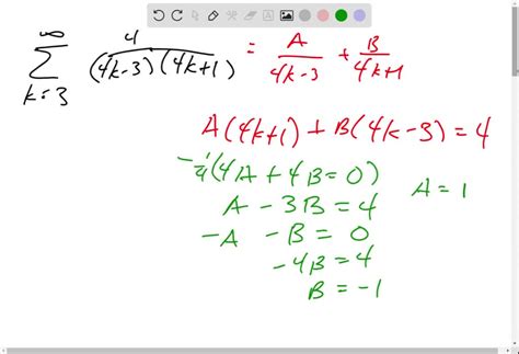 solved for the following telescoping series find a formula for the nth term of the sequence of