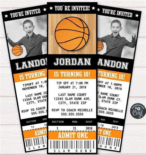 Free Printable Basketball Ticket Template Printable Templates
