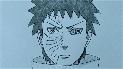 How To Draw Obito Uchiha Naruto Shippuden Easy Sketch Step By Step